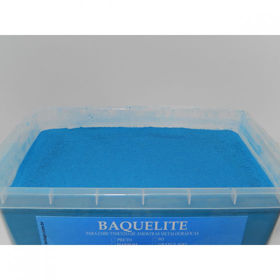 Baquelite para embutimento metalográfico (preto) - resina fenólica - 5Kg