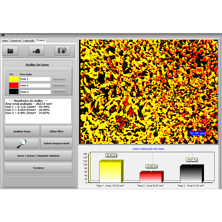 Software analisador de imagens para ensaio metalográfico | Teclago
